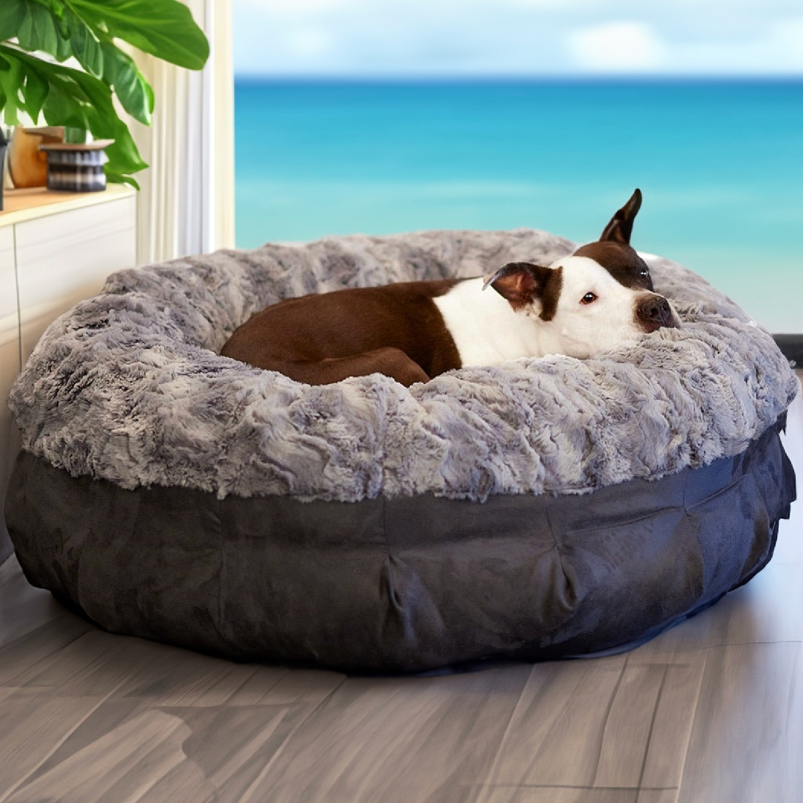 Pearl Puff Donut Style Luxury Dog Bed - Animals Matter, Inc.
